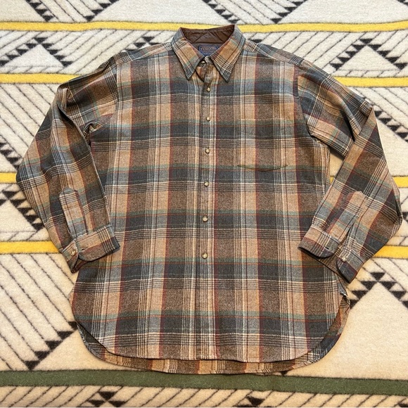 Pendleton | Shirts | Vintage Pendleton Mens Wool Button Down Shirt ...